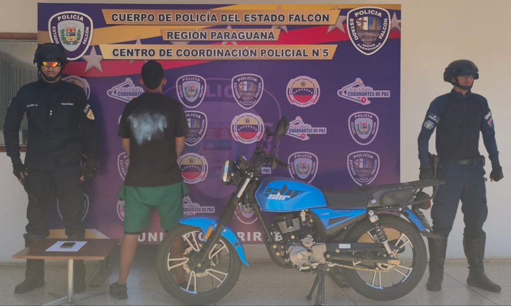 Detenido motorizado por resistencia a la autoridad en Punto Fijo ...